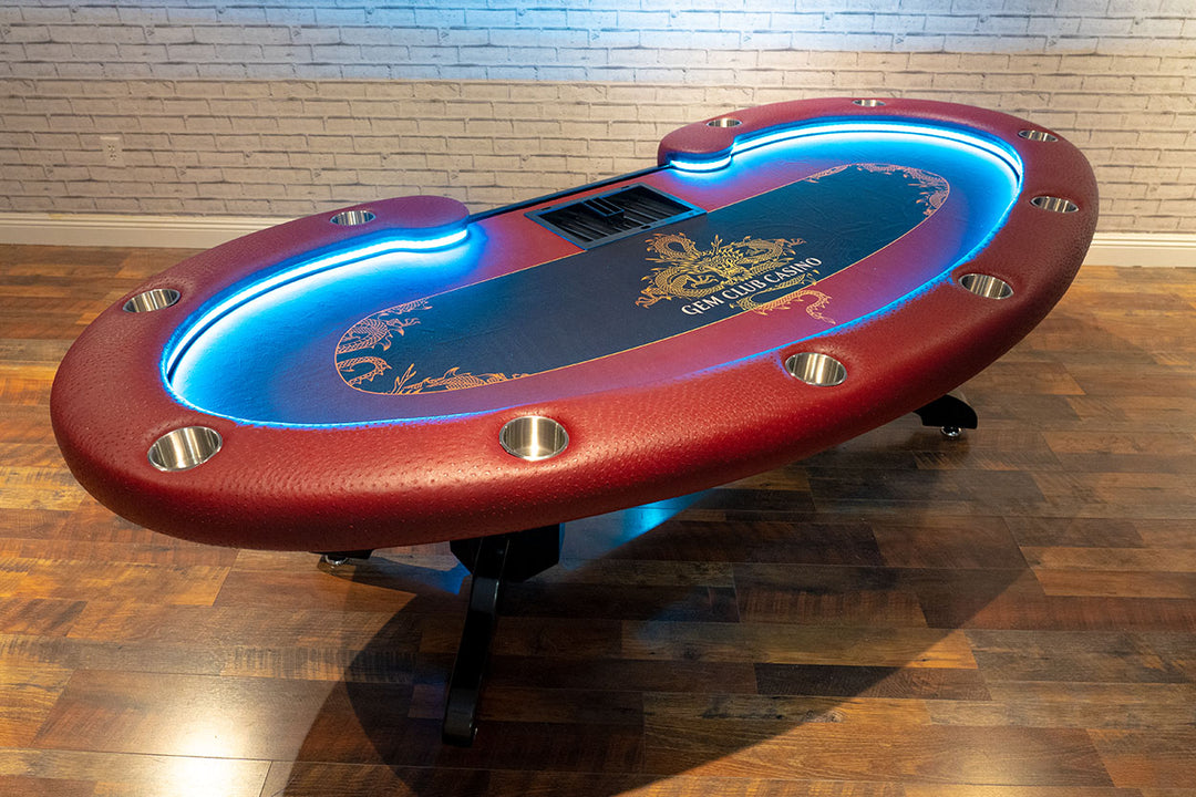 Gaming Tables - Poker, Blackjack & Craps Custom & Standard Choices ...