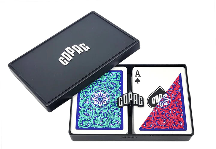 Copag 1546 Green Burgandy Poker Size Regular Index Playing Cards - 12 ...