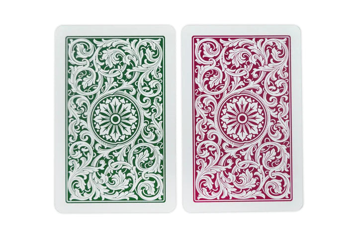 Copag 1546 Green Burgundy Bridge Size Regular Index Double Deck Set ...
