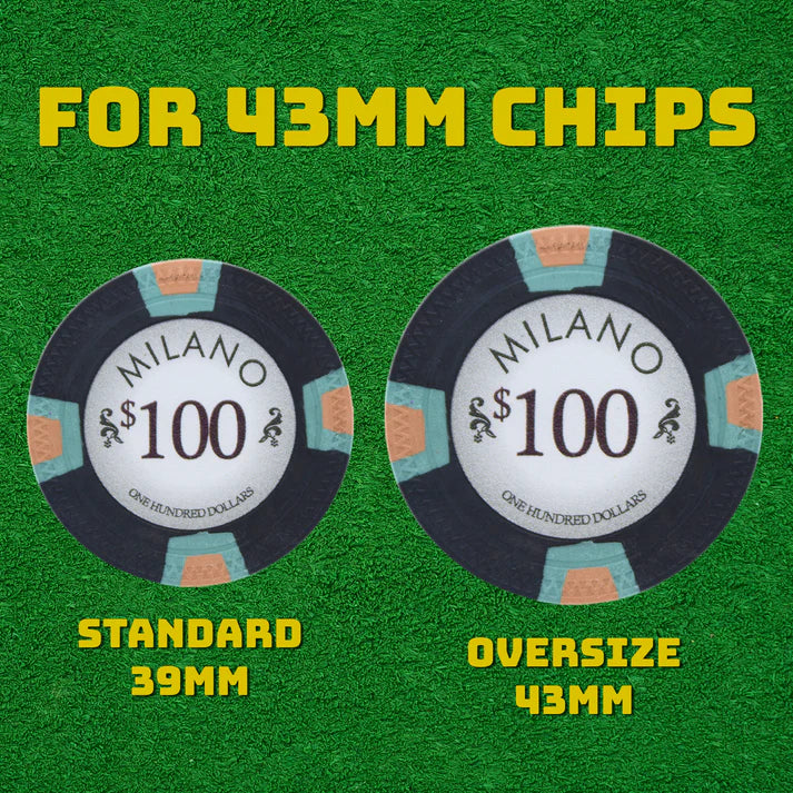 500 Capacity Poker Chip Case For 43mm Diameter Chips – Poker Chip Lounge