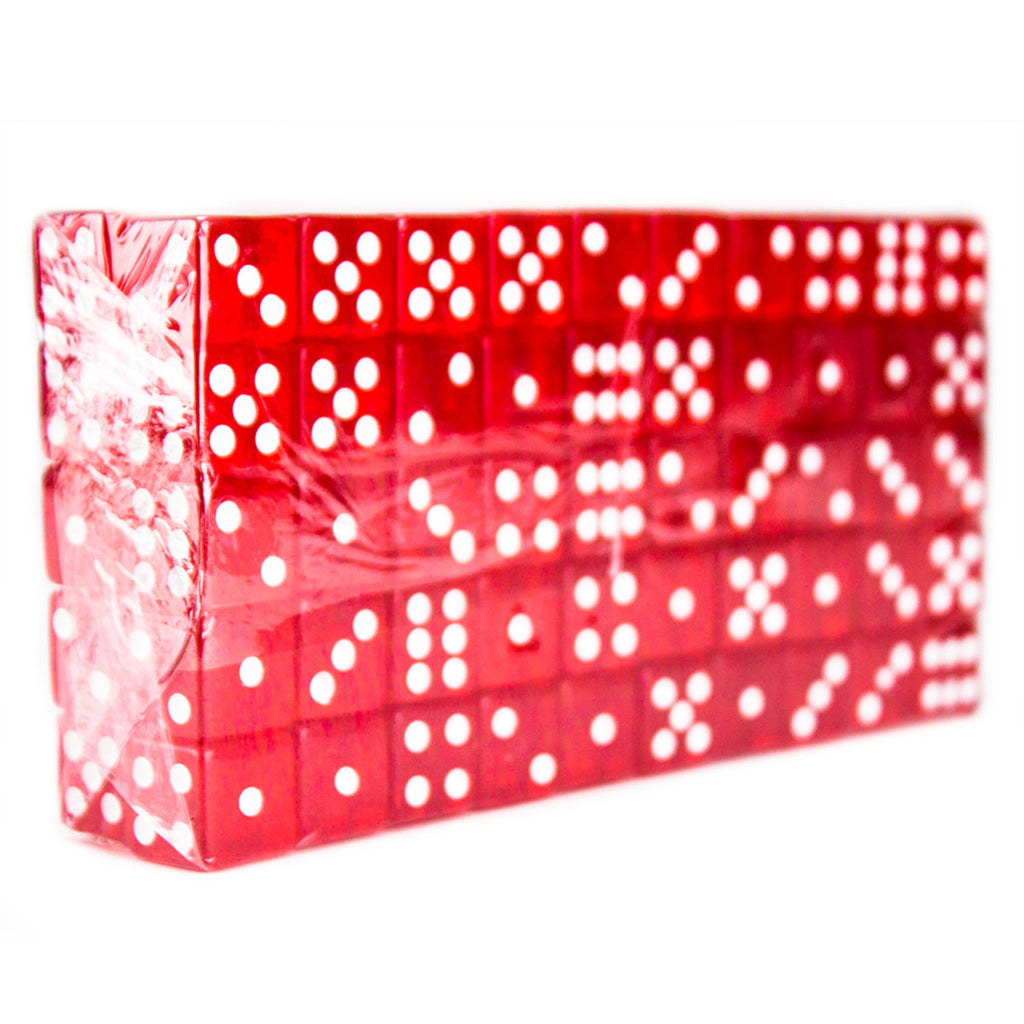 100 Red Dice - 16 mm – Poker Chip Lounge