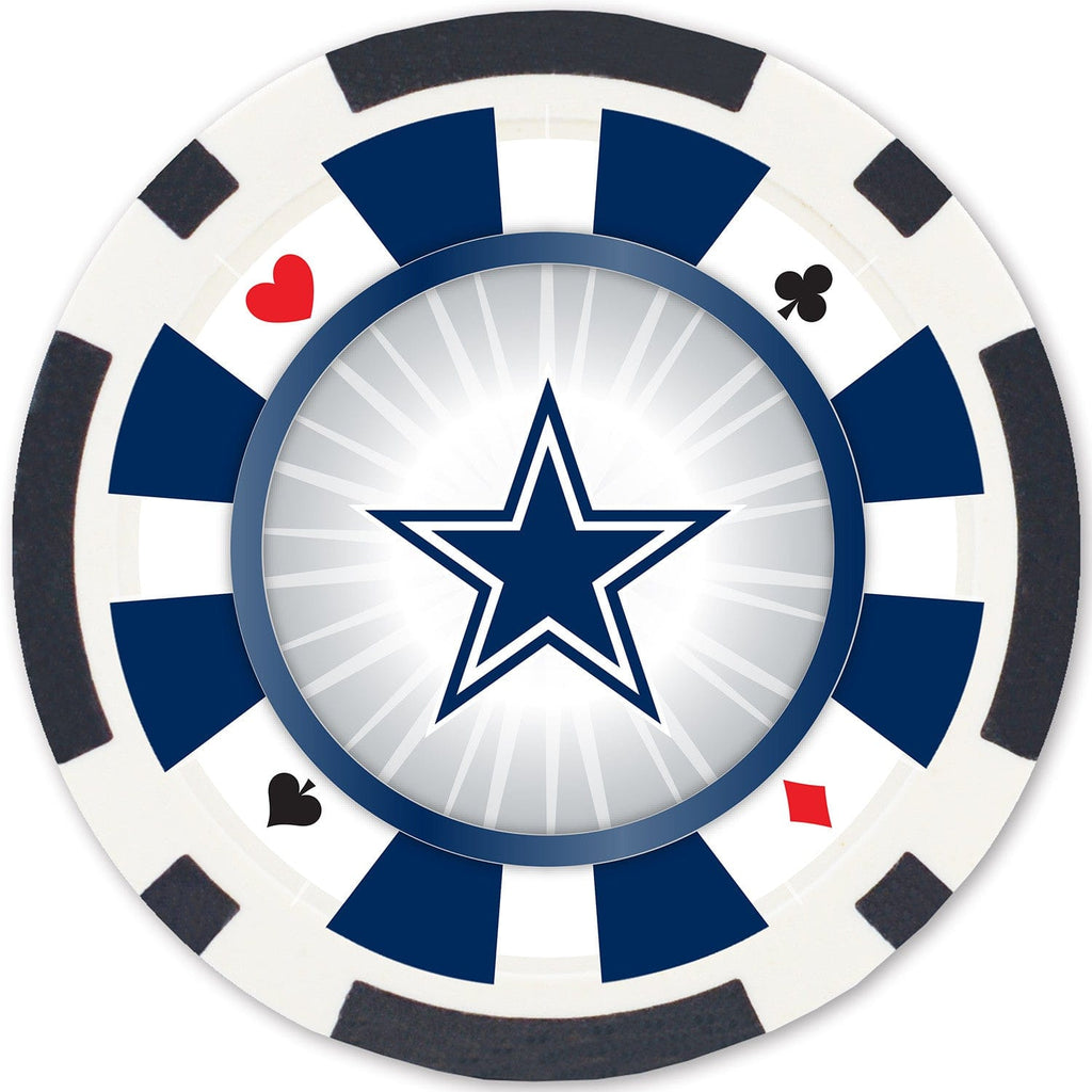 Dallas Cowboys 100 Piece Poker Chips – Poker Chip Lounge