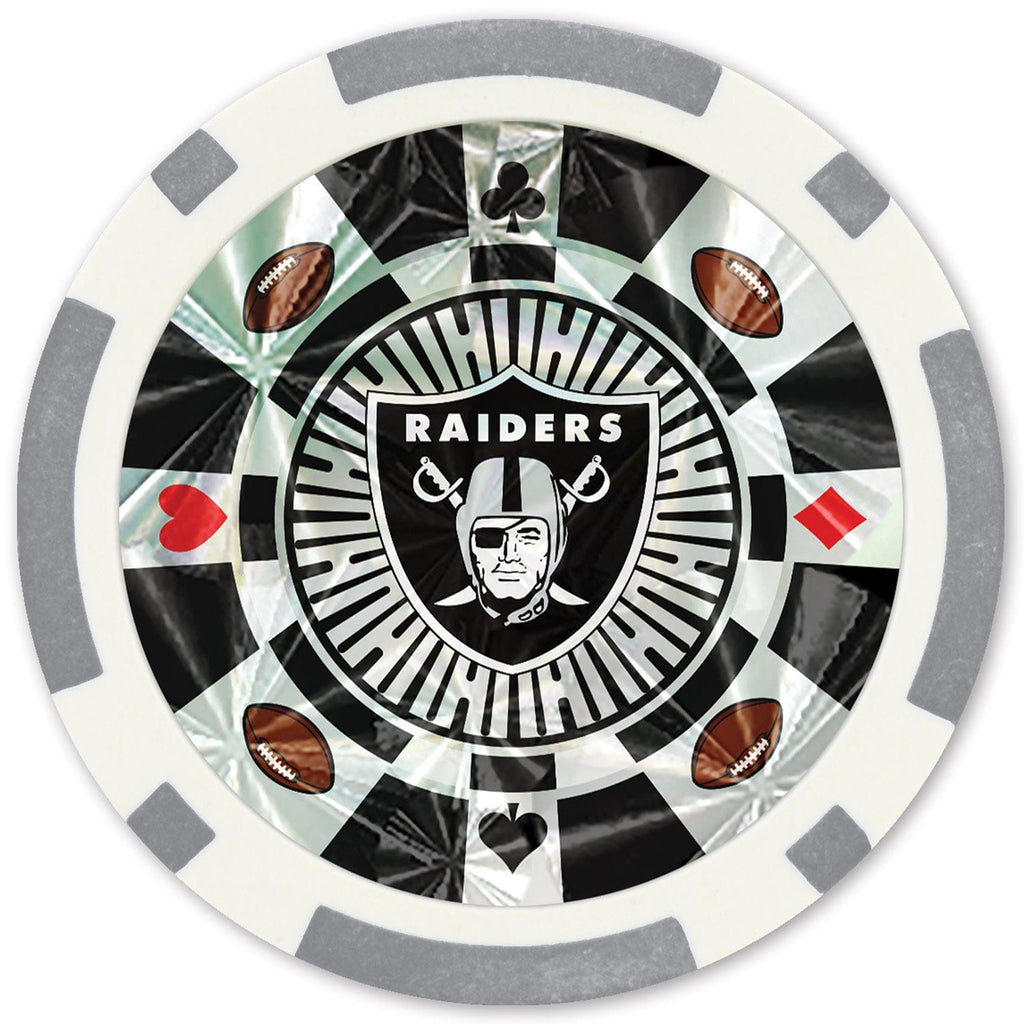 Las Vegas Raiders 20 Piece Poker Chips – Poker Chip Lounge
