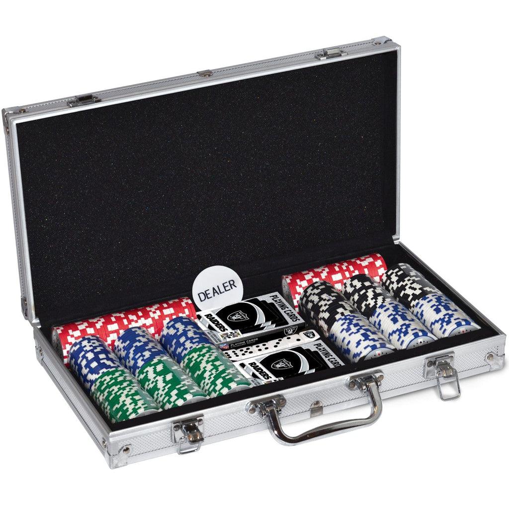 Las Vegas Raiders 300 Piece Poker Set – Poker Chip Lounge