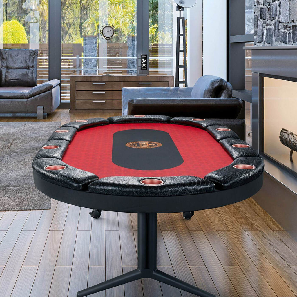 Triton 90" Premium 10 Player Folding Poker Table – Poker Chip Lounge