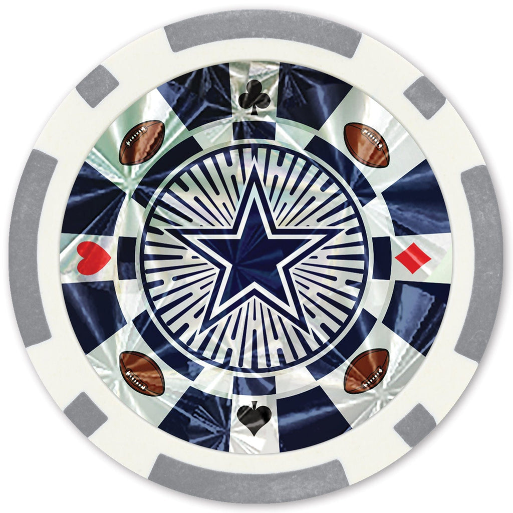Dallas Cowboys 20 Piece Poker Chips – Poker Chip Lounge