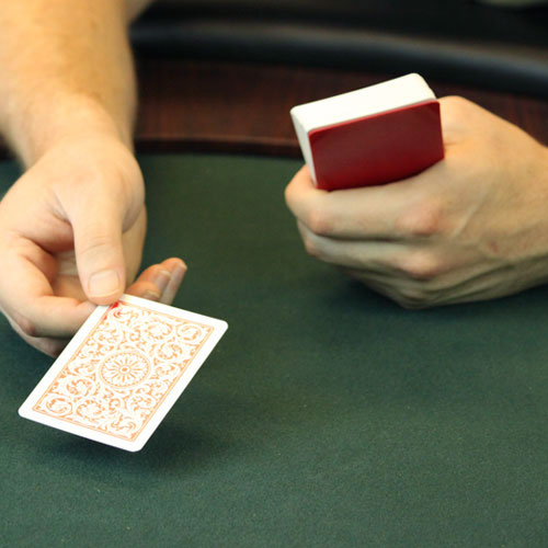 Set of 10 White Plastic Poker Size Cut Cards – Poker Chip Lounge