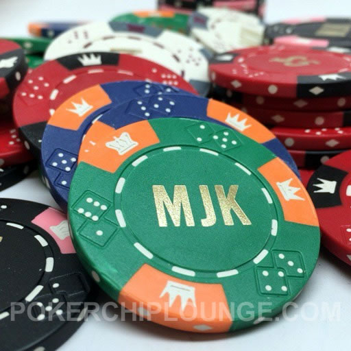 Custom Hot Foil Stamped Poker Chips - Triple Crown Series – Poker Chip ...
