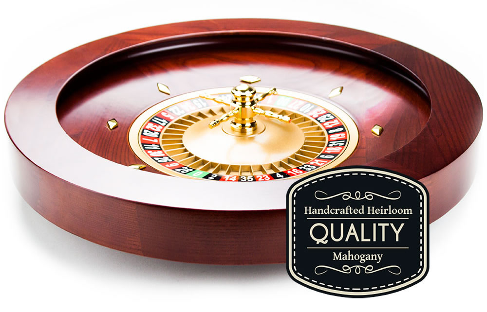 Casino Grade Deluxe Wooden Roulette Wheel - 19.5 inch – Poker Chip Lounge