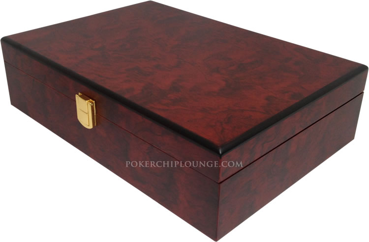 200 Capacity Mahogany Wooden Poker Chip Case – Poker Chip Lounge