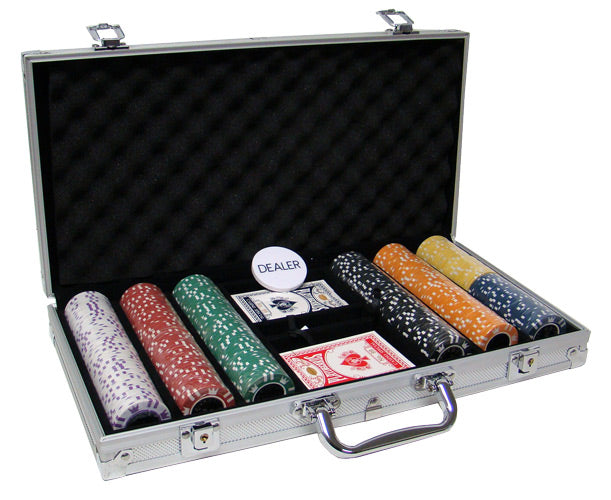 Coin Inlay 15 Gram Clay Poker Chips in Standard Aluminum Case - 300 Ct ...