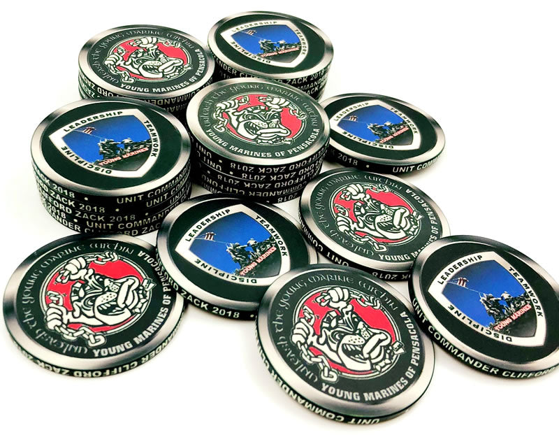 Custom Ceramic Military Challenge Coins Poker Chips – Poker Chip Lounge