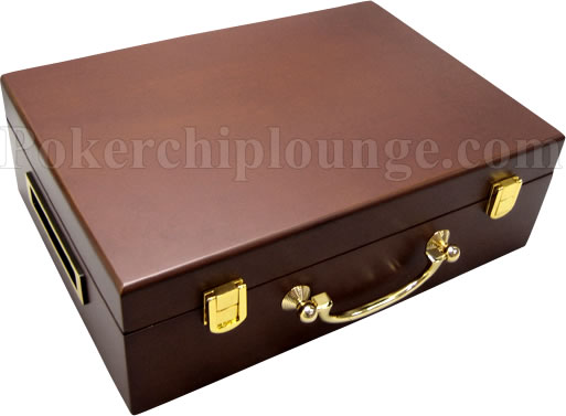 Premium 500 Capacity Mahogany Wooden Poker Chip Case – Poker Chip Lounge