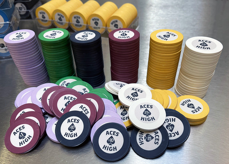 Custom Ceramic Poker Chips | Edge-to-Edge Design | 39mm, 43mm, 46mm ...