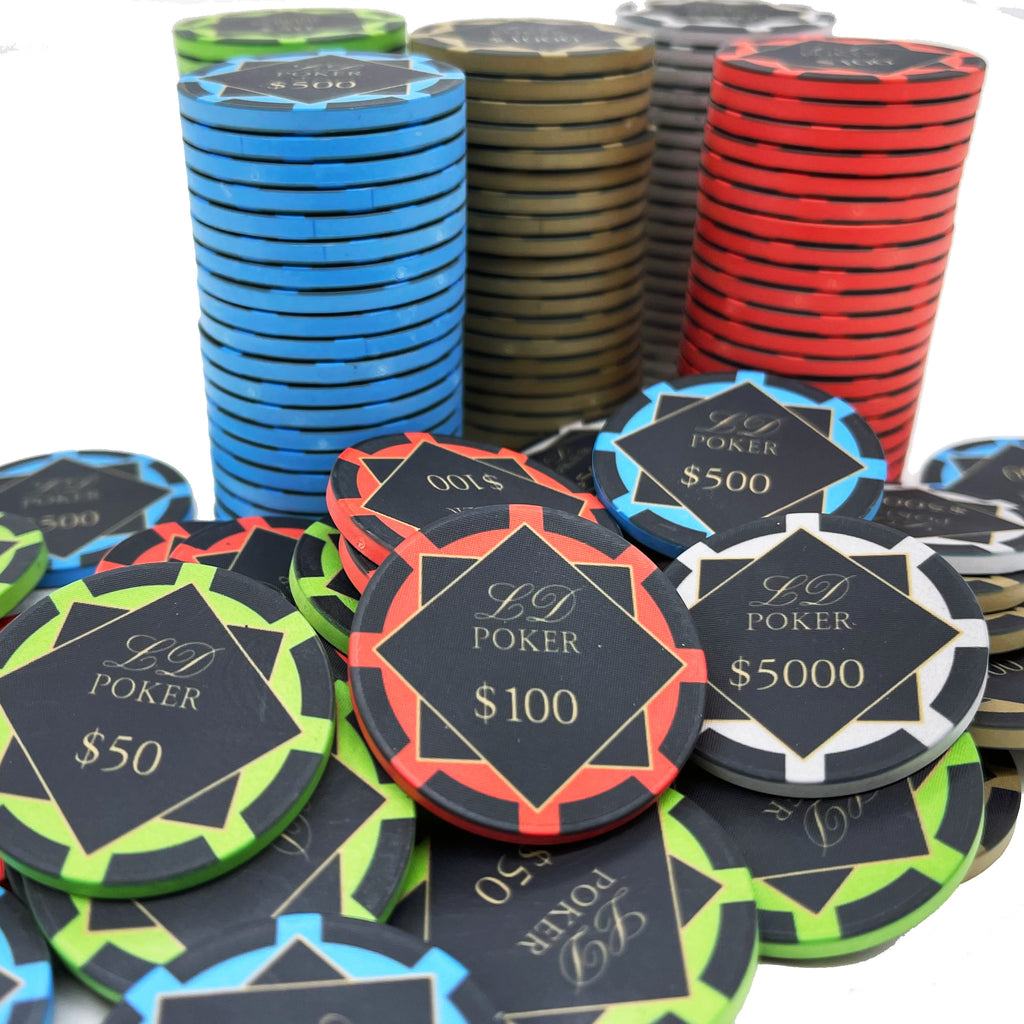 Custom Poker Chips - 10 Gram Ceramic Poker Gaming Chips – Poker Chip Lounge