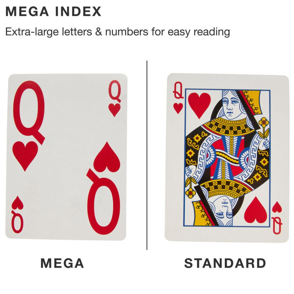 Low-Vision Mega Index Playing Cards, 12 Decks (Red/Blue Mixed) – Poker ...