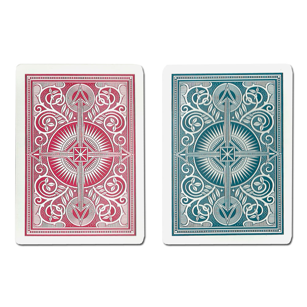 Kem Arrow Red Blue Wide Size Jumbo Index Double Deck Set – Poker Chip ...
