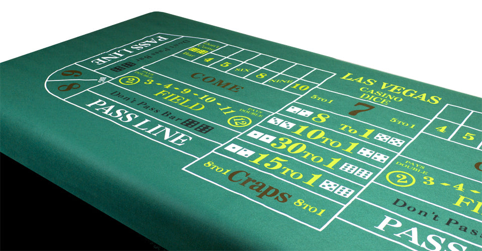 Blackjack and Craps Felt Layout – Poker Chip Lounge