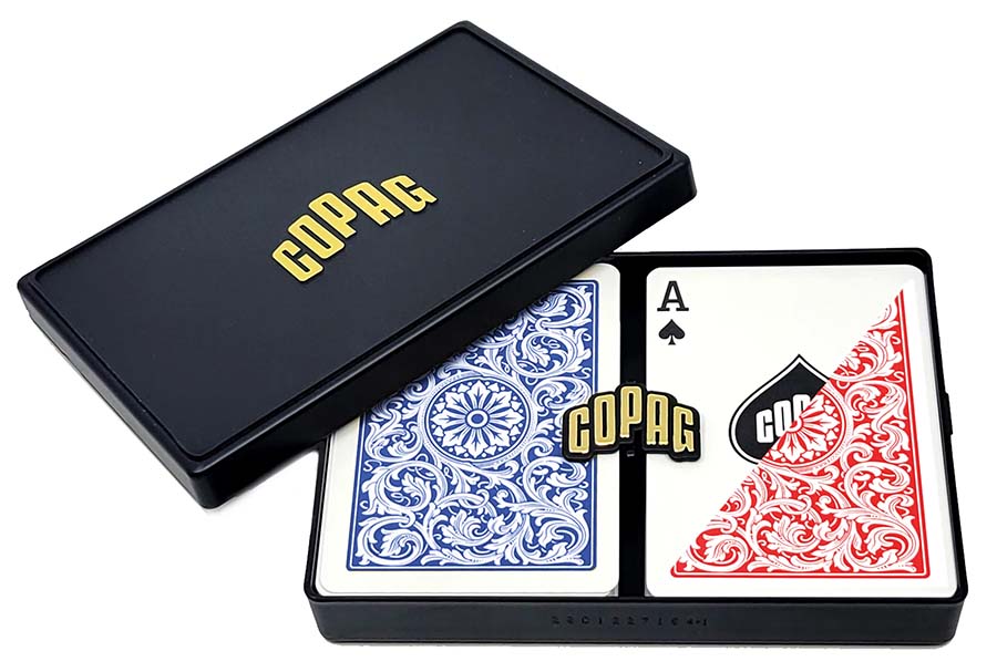 Copag 1546 Red Blue Poker Size Regular Index Playing Cards - 12 Sets ...