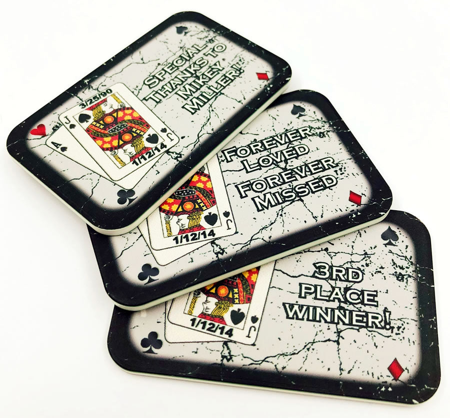 Custom Ceramic Poker Plaques – Poker Chip Lounge