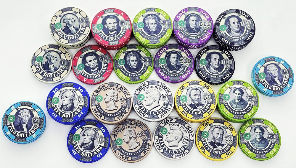 Dead Presidents 10 Gram Ceramic Poker Chips – Poker Chip Lounge
