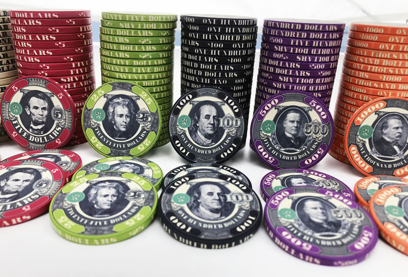 The Dead Presidents Custom Ceramic Poker Chips – Poker Chip Lounge