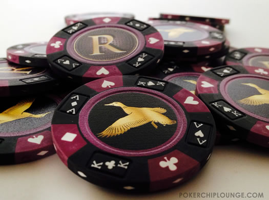 Personalized Custom Wood Poker Chip Set - 200 14g Clay AK & Suit Chip ...