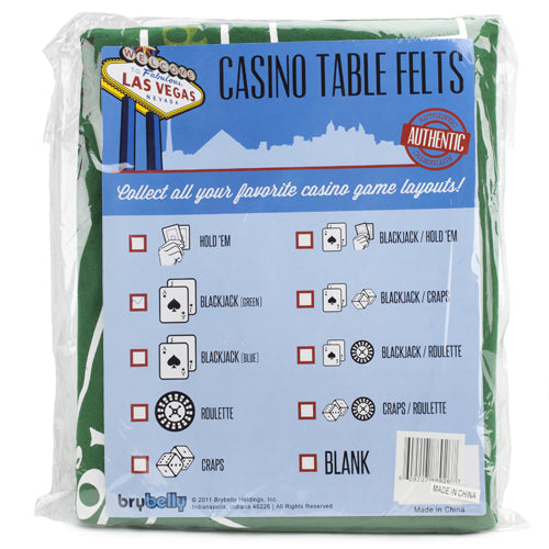 Green Blackjack Table Felt – Poker Chip Lounge