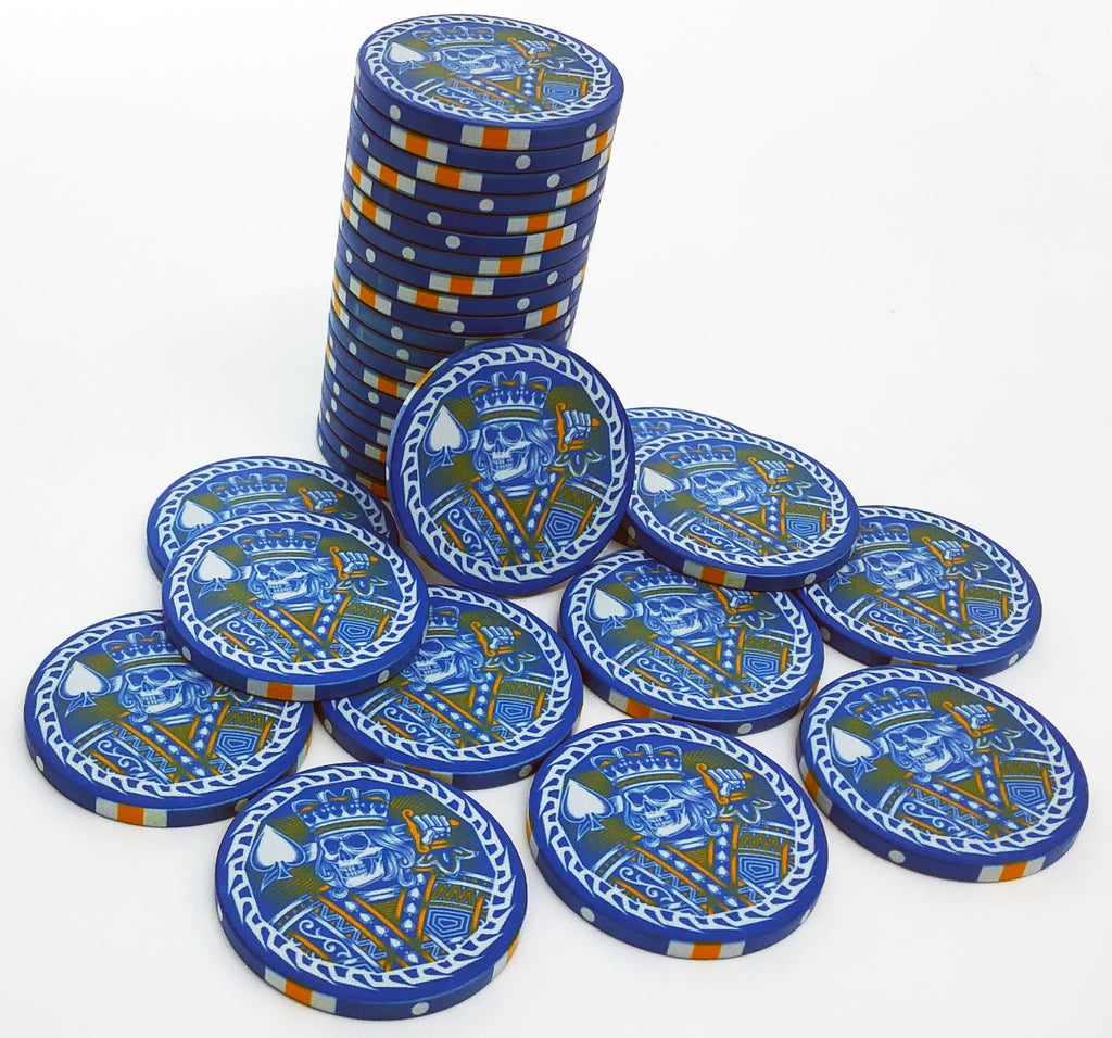 King of Spades Custom Ceramic Poker Chip Sample Pack – Poker Chip Lounge