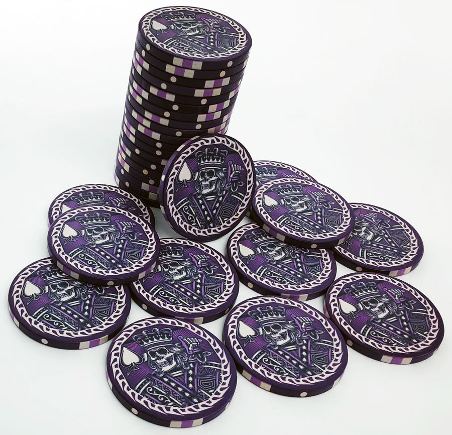 King of Spades Custom Ceramic Poker Chip Sample Pack – Poker Chip Lounge