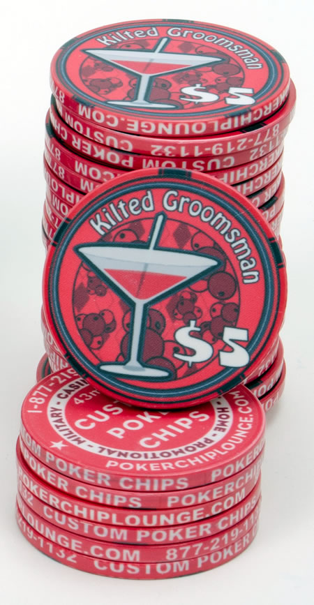 Sample Pack - Martini Series 10 Gram Ceramic Custom Poker Chip - 7 chi ...