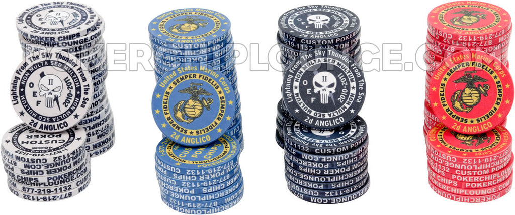 Sample Pack - Ceramic Military Challenge Coins Custom Poker Chips - 7 ...