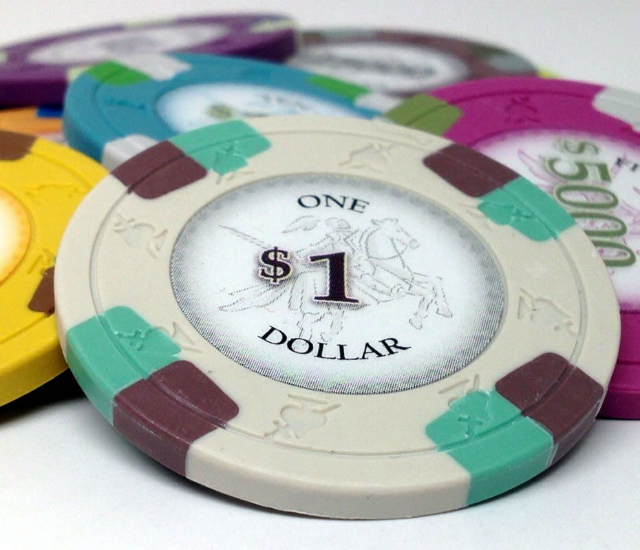 Poker Knights 13.5 Gram Clay Poker Chip Set in Rolling Aluminum Case ...