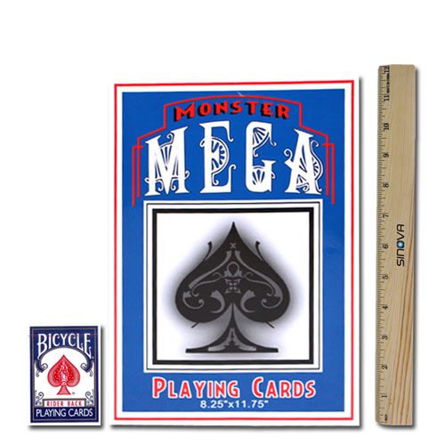 Super Monster Mega Oversize Playing Cards 8.25 x 1.75 Inches – Poker ...