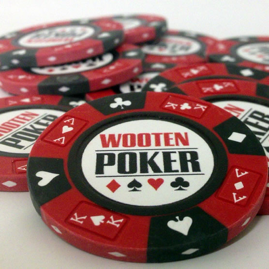 Personalized Custom Wood Poker Chip Set - 200 14g Clay AK & Suit Chip ...